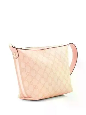 Gucci Ophidia Zip Gg Coated Canvas Super Mini Shoulder Bag - Pink