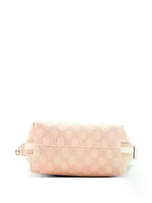Gucci Ophidia Zip Gg Coated Canvas Super Mini Shoulder Bag - Pink
