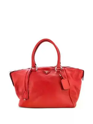 Prada Double Handle Vitello Daino Large Satchel