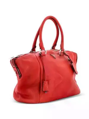 Prada Double Handle Vitello Daino Large Satchel