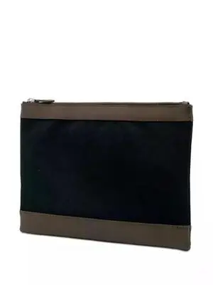 Balenciaga Canvas Clip M Clutch - Black