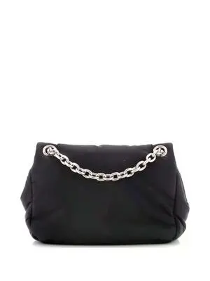 Balenciaga Monaco Chain Flap Nylon Mini Shoulder Bag