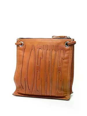 Loewe 2000-2010 Leather Anagram Crossbody Bag
