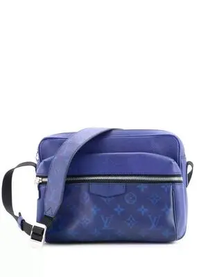 LOUIS VUITTON Outdoor Messenger Bag Monogram Taigarama Crossbody Bag - Blue