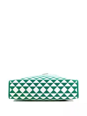 Prada Symbole Shopper Large Tote Bag Jacquard - Green
