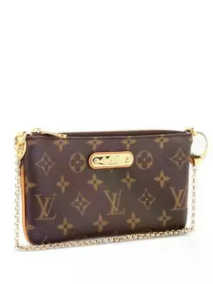 LOUIS VUITTON Milla Pochette Monogram Canvas Mm - Brown