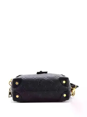 LOUIS VUITTON Petite Malle Souple Handbag Monogram Empreinte Leather - Black