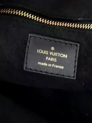LOUIS VUITTON Petite Malle Souple Handbag Monogram Empreinte Leather - Black