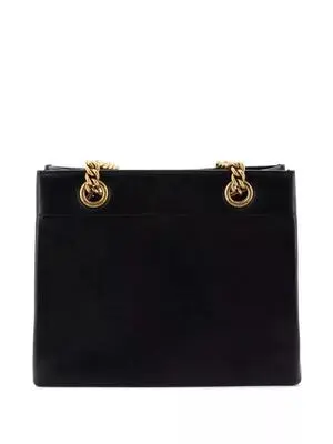 Balenciaga Duty Free Chain Leather Small Tote Bag - Black