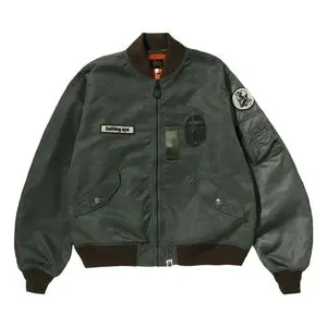 A BATHING APE Multi Patch Bomber Jacket 'olive Drab - Green