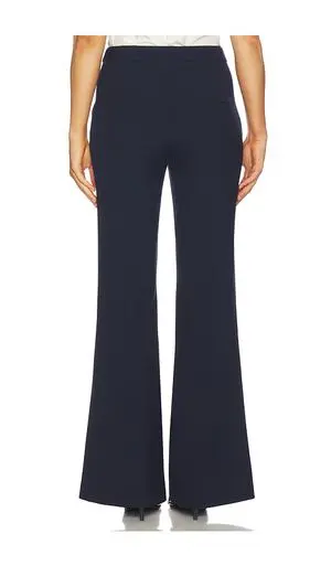 Veronica Beard Arden Flare Trousers - Navy