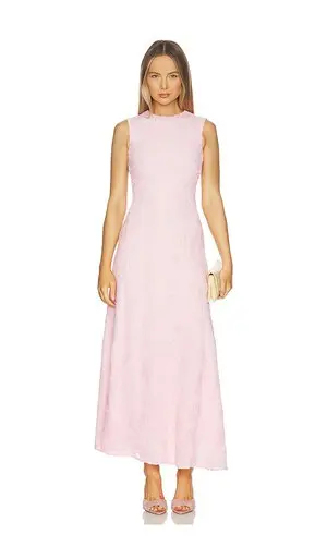 ROTATE BY BIRGER CHRISTENSEN Mesh Maxi Dress