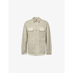 Rick Owens Oversized Washed-denim Overshirt - Sand