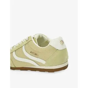Carvela Florence Suede And Mesh Trainers - Mustard