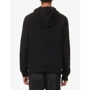 Rick Owens Cotton Zip-up Hoodie - Black