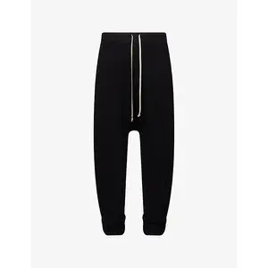 Rick Owens Prisoner Drawstring Cotton-jersey Jogging Bottoms - Black