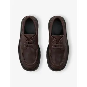 Sandro Lace-up Leather Loafers