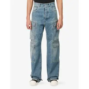 Rick Owens Double Patch-pocket Cargo Denim Jeans