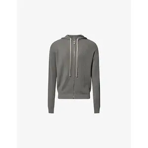Rick Owens Zip-up Rib-knit Wool Hoody