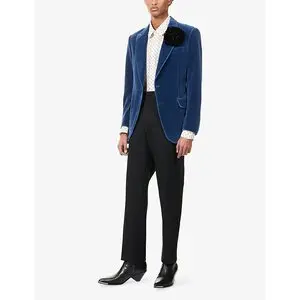 TOM FORD Single-breasted Cotton-velvet Evening Jacket