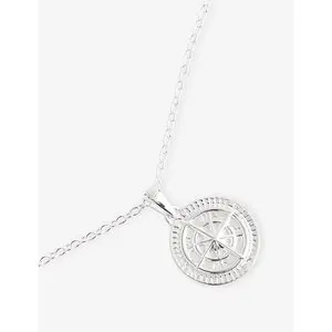 COMMONLINES Compass Sterling- Pendant Necklace