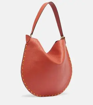 Isabel Marant Étoile Oskan Soft Leather Shoulder Bag - Brown