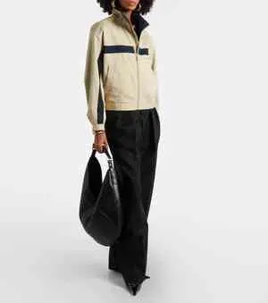 Saint Laurent Mombasa Large Leather Shoulder Bag - Black
