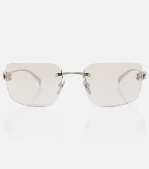 Gucci Signoria Rectangle Sunglasses - Silver