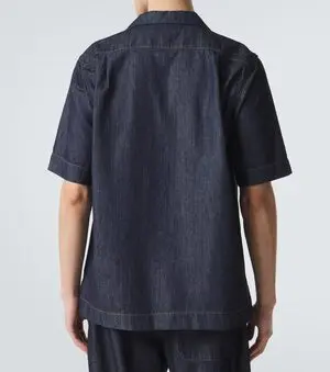 Dries Van Noten Cotton Denim Bowling Shirt