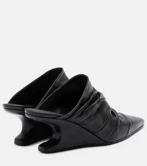 Rick Owens Cantilever 60 Leather Mules - Black