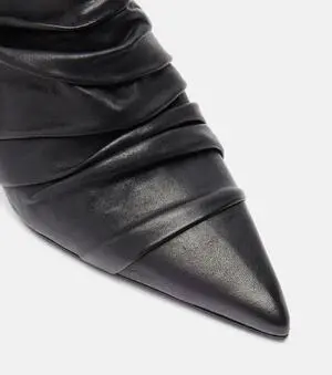 Rick Owens Cantilever 60 Leather Mules - Black