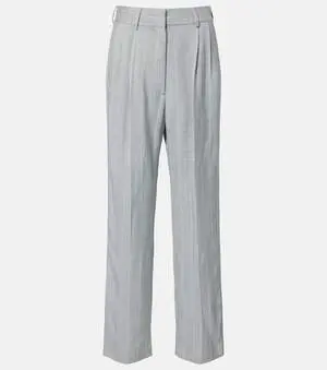 BLAZÉ MILANO Striped Straight Pants - Grey