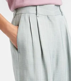 BLAZÉ MILANO Striped Straight Pants - Grey