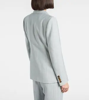 BLAZÉ MILANO Striped Straight Pants - Grey