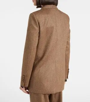 BLAZÉ MILANO Amel Everyday Silk And Wool Blazer - Brown