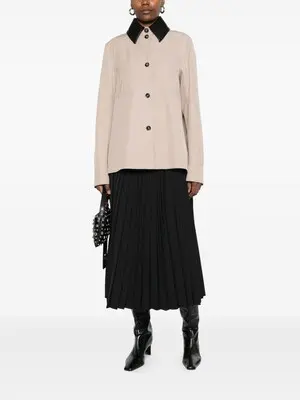 Sportmax Cotton-blend Trench Coat - Beige