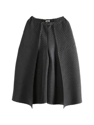 Issey Miyake Cropped Wide-leg Trousers