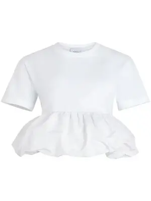 Patou T-shirt With Ruffle Hem