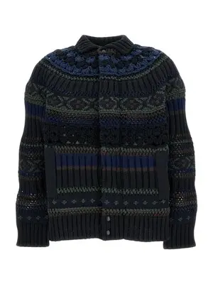 Sacai Knitted Jacket - Black