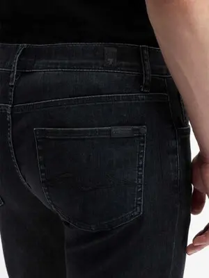 7 For All Mankind Slimmy Tapered Jeans - Black