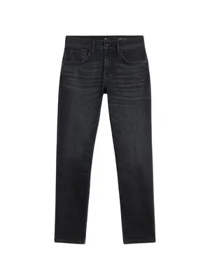 7 For All Mankind Slimmy Tapered Jeans - Black