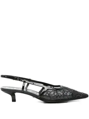 Gucci Crystal Embellished Slingback Pumps