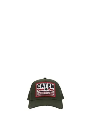 Dsquared2 Hat With Caten Patch - Green