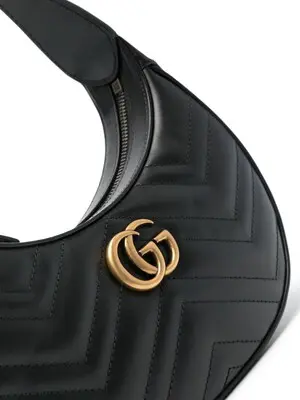 Gucci Gg Marmont Leather Mini Bag - Black