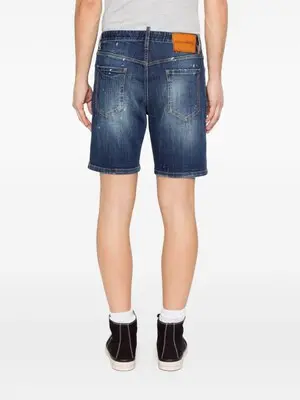 Dsquared2 Distressed Denim Shorts - Blue