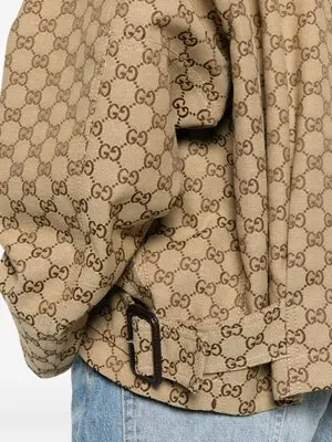 Gucci Gg Canvas Bomber Jacket - Beige