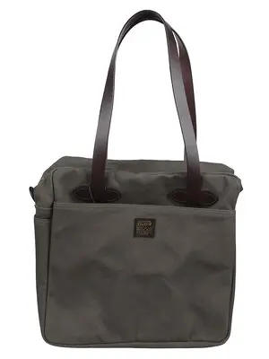 Filson Twill Tote Bag With Zipper - Green