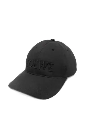 Loewe Logo Canvas Baseball Cap - Black