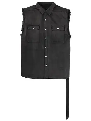 Rick Owens Button Detailed Vests For Men