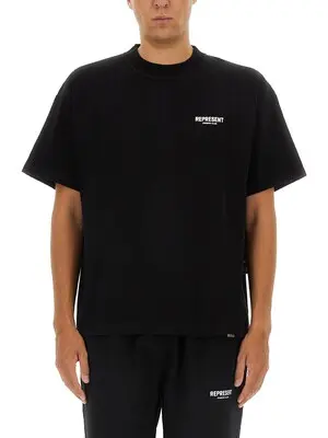 REPRESENT T-shirt With Logo - Black